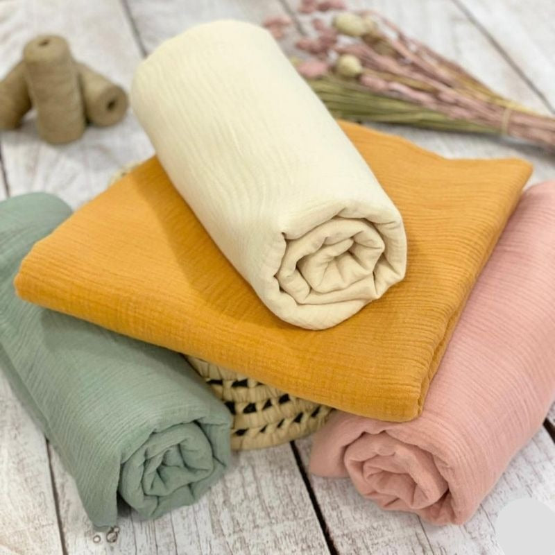Couverture Maxi Lange Bébé - Gaze de Coton - 4 couleurs | Leobulle