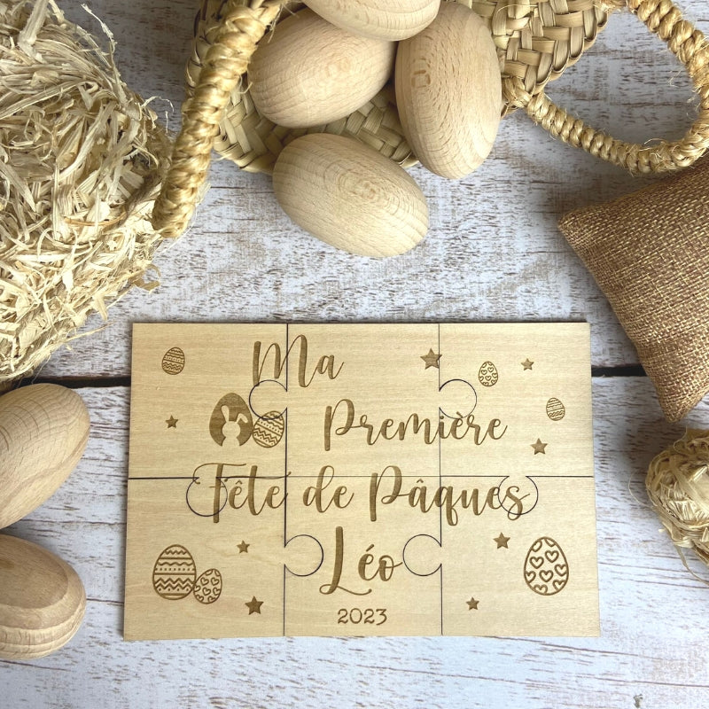 Puzzle Ma Première Fête de Pâques 2023 - Personnalisé | Leobulle